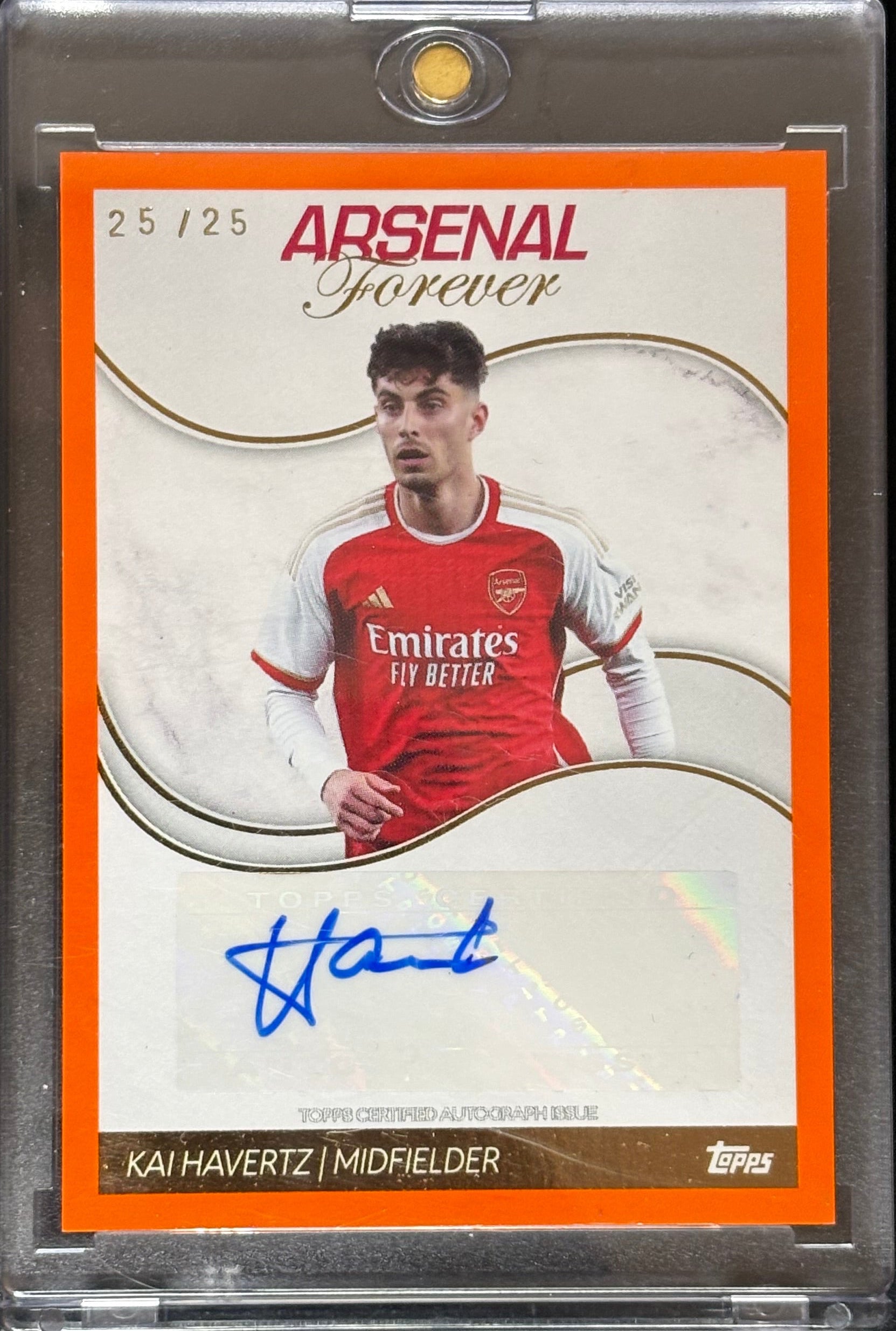 Kai Havertz Auto /25 - Topps Arsenal Forever Karte – Slabdealer.ch